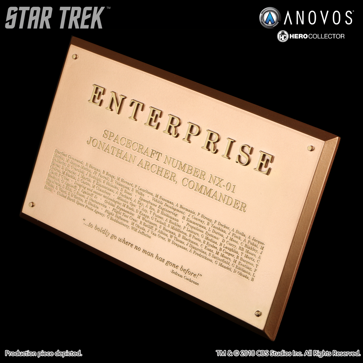 STAR TREK™: ENTERPRISE Starship Enterprise NX-01 Collectible Dedicatio ...